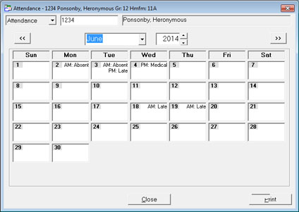 Attendance - Student Information System - School Administration ...